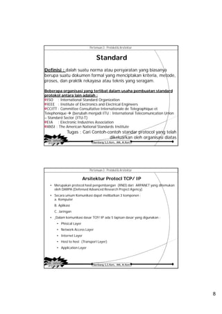 MK Komunikasi Data dan Jaringan Komputer - Slide 3 : Protokol dan ...