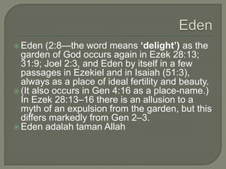 Menafsirkan Perikop Kejadian 2 3 | PPT