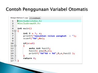 Komentar , variabel dan tipe data | PPTX