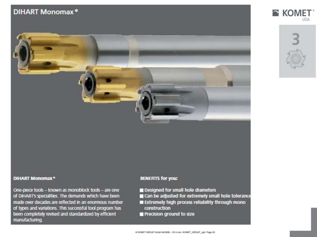Komet Dihart tools for Reaming Training.pdf | Woodworking | Arts and Crafts