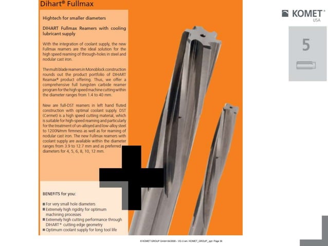 Komet Dihart tools for Reaming Training.pdf | Woodworking | Arts and Crafts