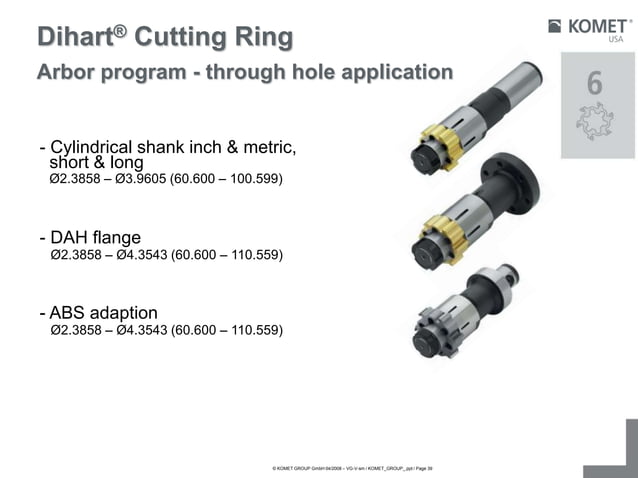 Komet Dihart tools for Reaming Training.pdf | Woodworking | Arts and Crafts