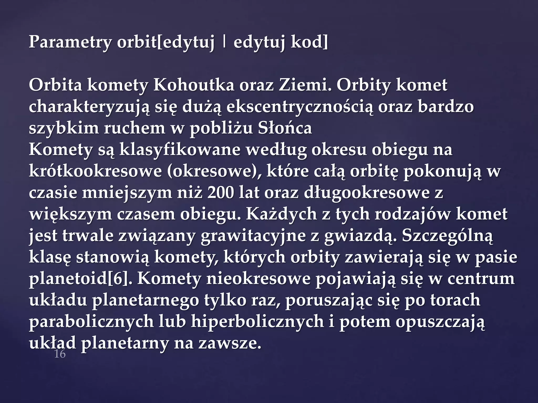 Komety | PPTX