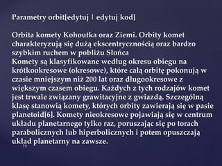 Komety | PPTX | Space and Astronomy | Science
