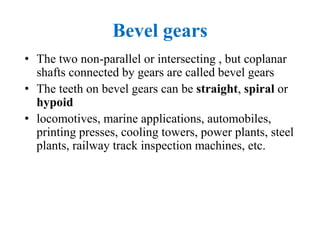 UNIT-4-KOM-GEARS-TYPES AND NOMENCLATURE. | PPT