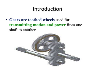 UNIT-4-KOM-GEARS-TYPES AND NOMENCLATURE. | PPT