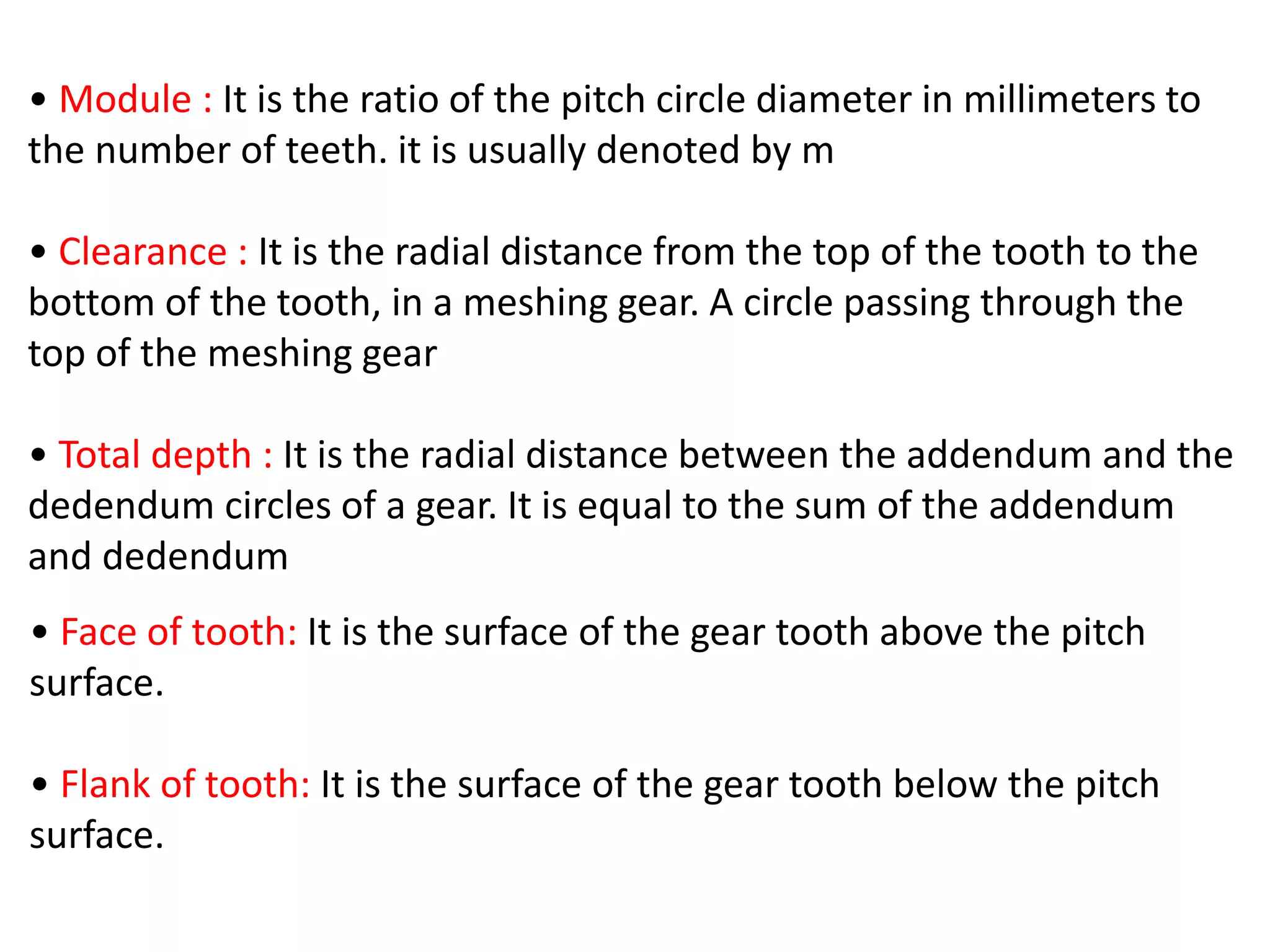 Kom gear terminology1 | PPTX
