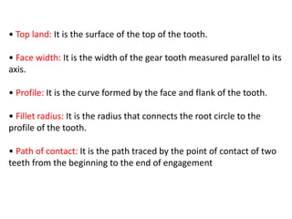 Kom gear terminology1 | PPTX