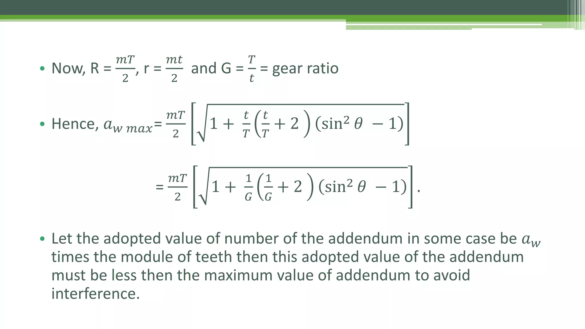 Kinematics of machine_Centre distance variation | PPT