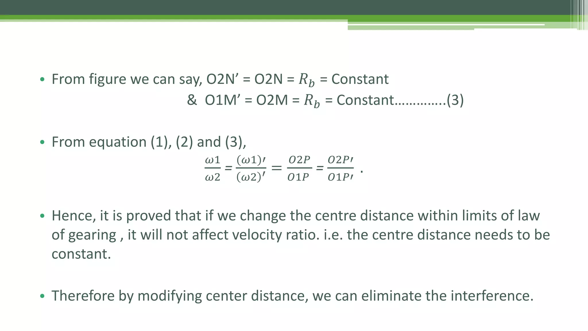 Kinematics of machine_Centre distance variation | PPT