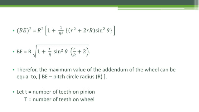 Kinematics of machine_Centre distance variation | PPT