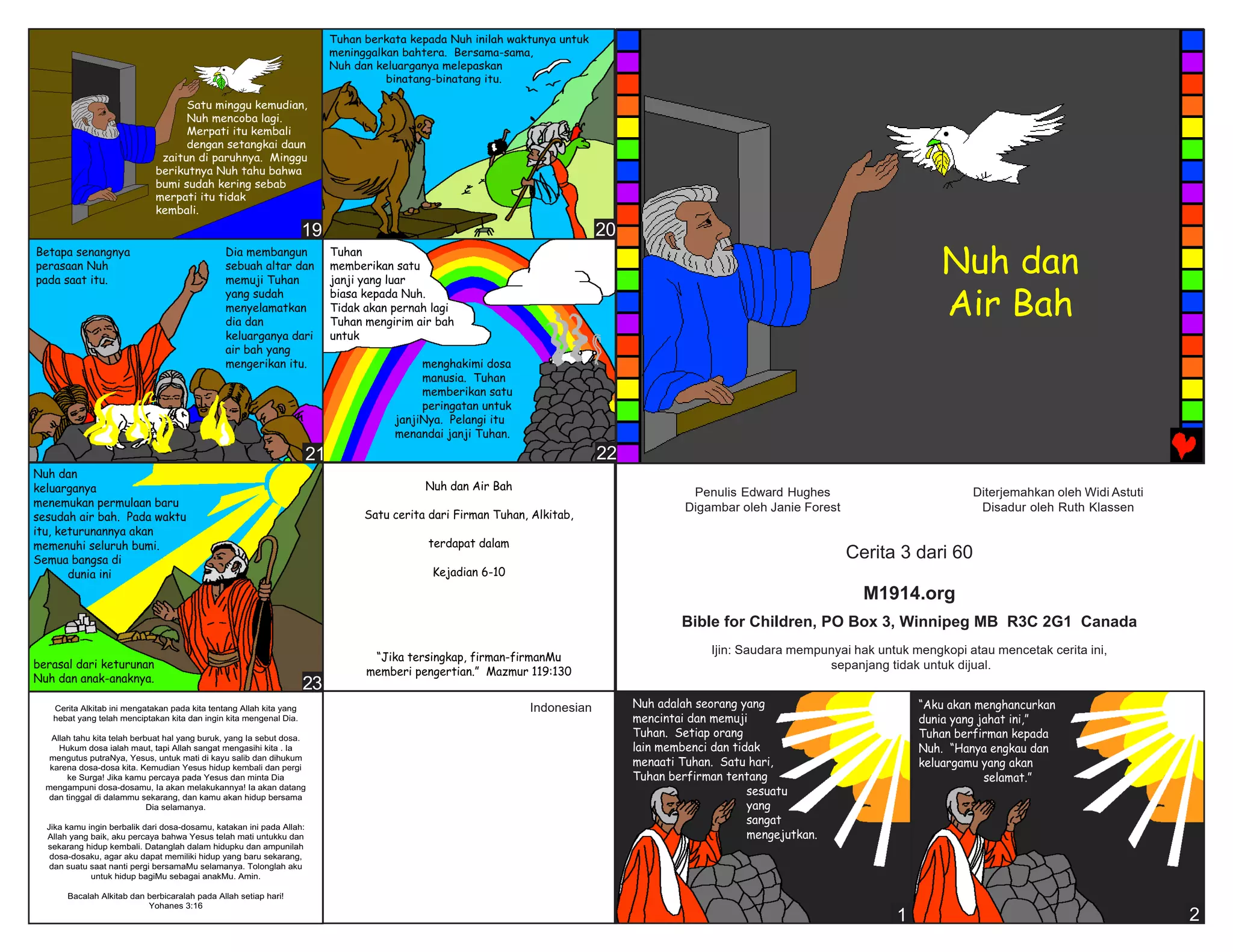 Komik Rohani Bewarna - Nuh dan Air Bah | PDF