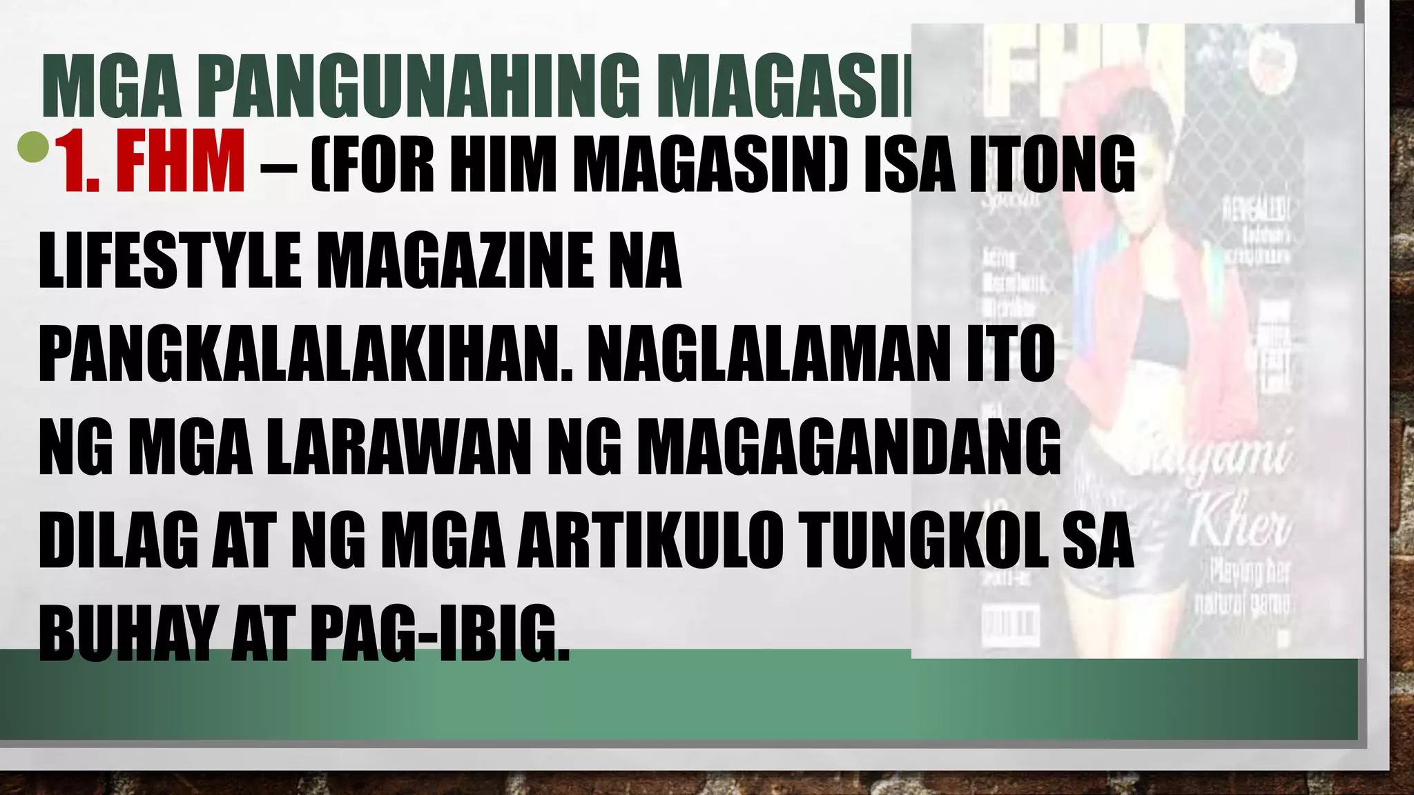 Komiks at Magasin | PPTX