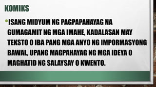 Komiks at Magasin | PPTX