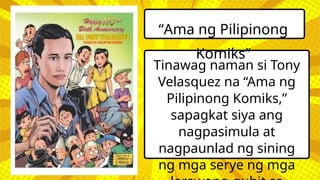 Kahulugan, mga layunin at mga bahagi ng Komiks | PPTX