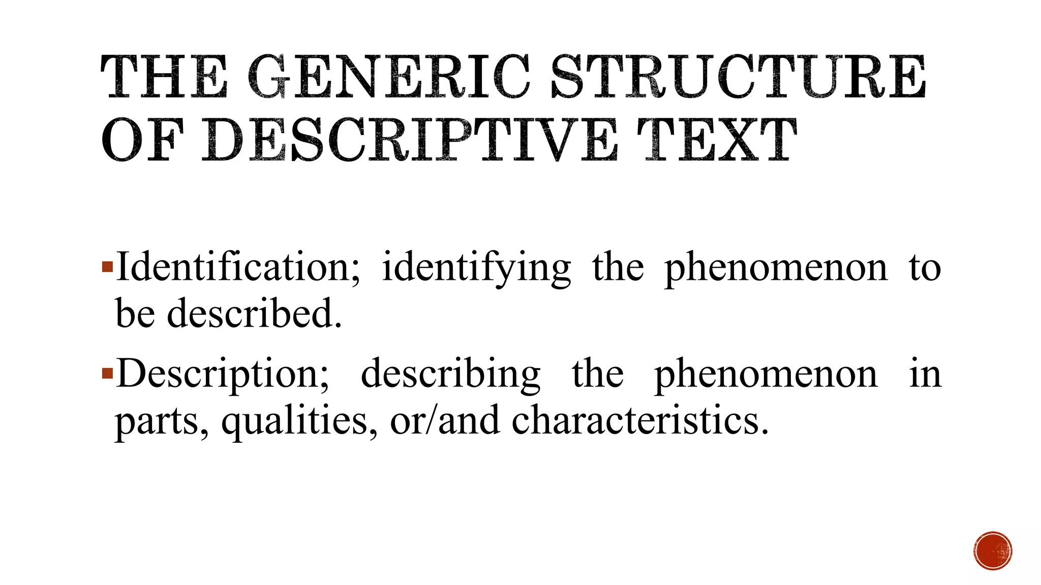 PPT DESCRIPTIVE TEXT | PPTX