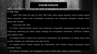 Komisi yudisial | PPTX