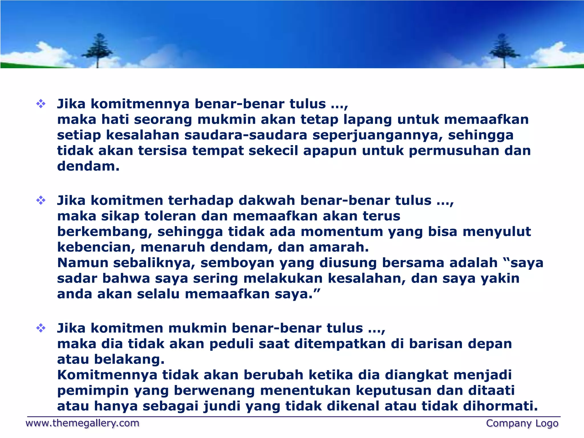 Komitmen dalam berorganisasi | PPTX