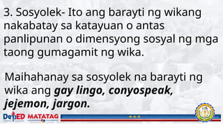 KOMUNIKASYON SA WIKA AT KULTURANG PILIPINO | PPTX