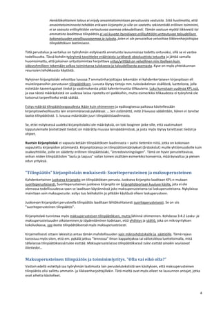 Toiminimet KPL työryhmän esityksessä. Kommenttini 23.3.2015