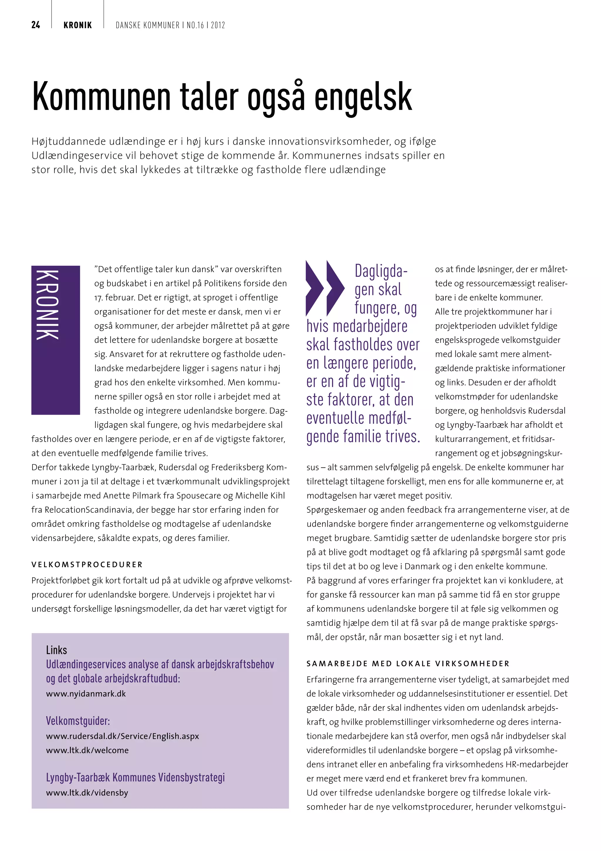 Kommuner Taler Også Engelsk | PDF