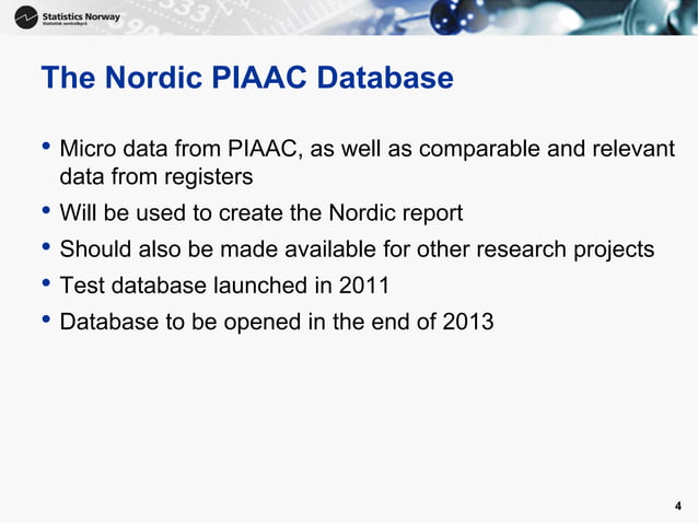 Kommunikasjon: A Nordic PIAAC database | PPT