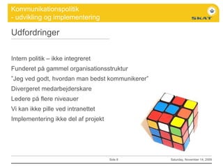Kommunikationspolitik Udvikling Og Implementering | PPT