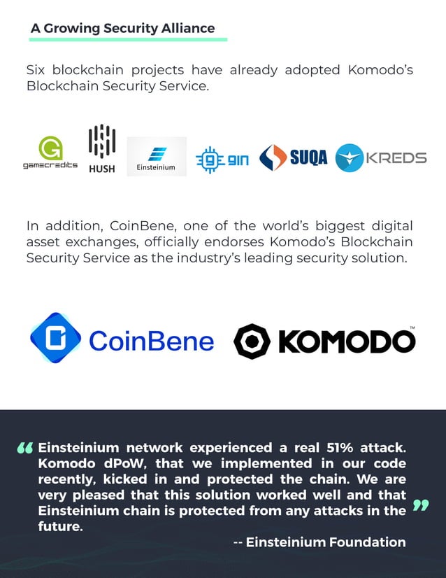 Komodo Blockchain Security Service Brochure | PDF | Internet | Computing