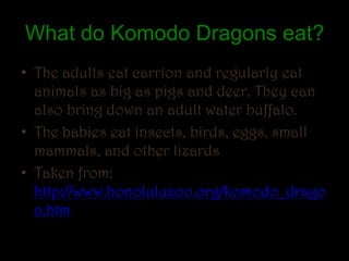 Komodo Dragon Inquiry Pptx