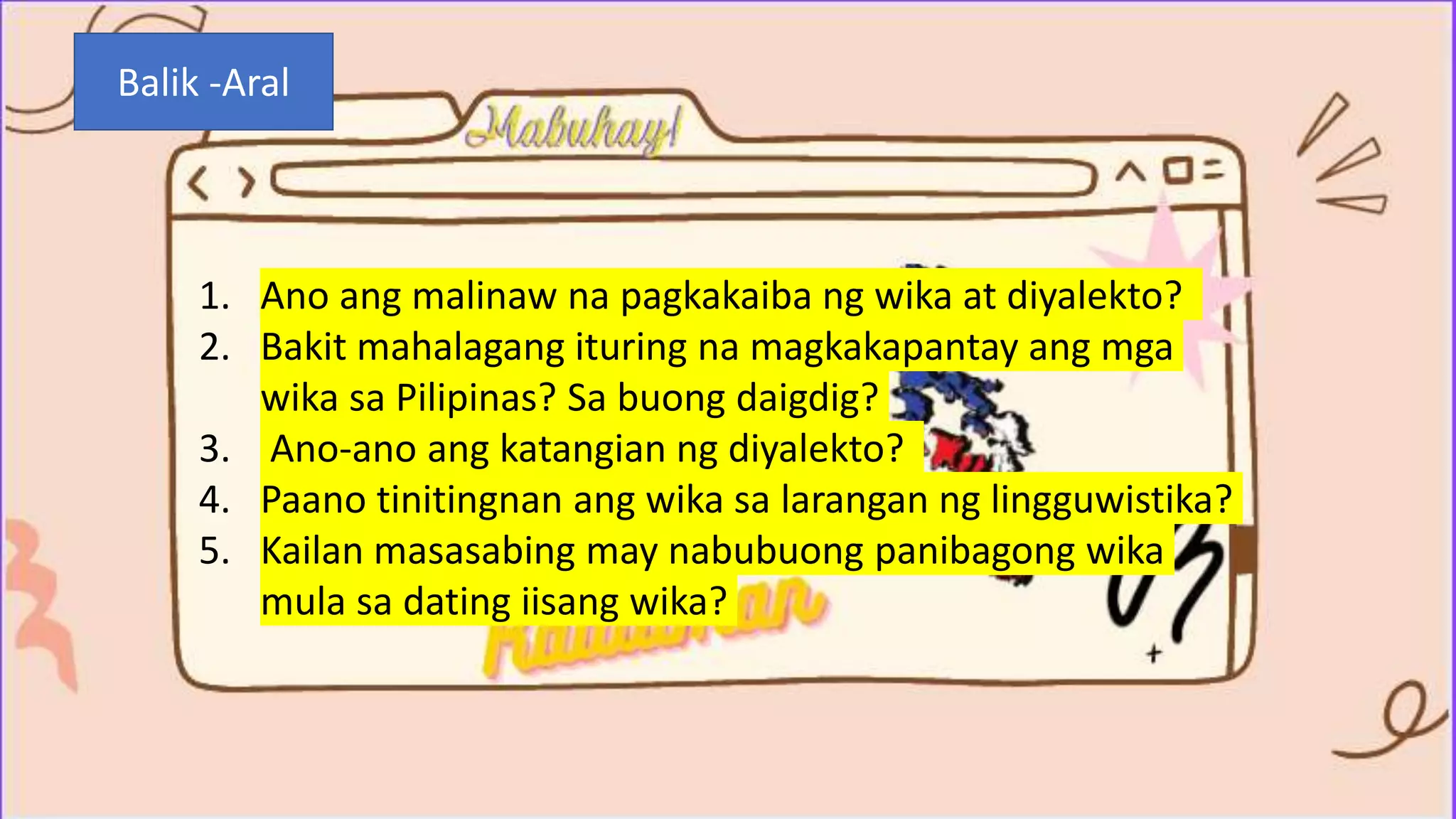 Gamit ng mga kaalaman sa Modernong Teknolohiya sa pag-unawa sa mga ...