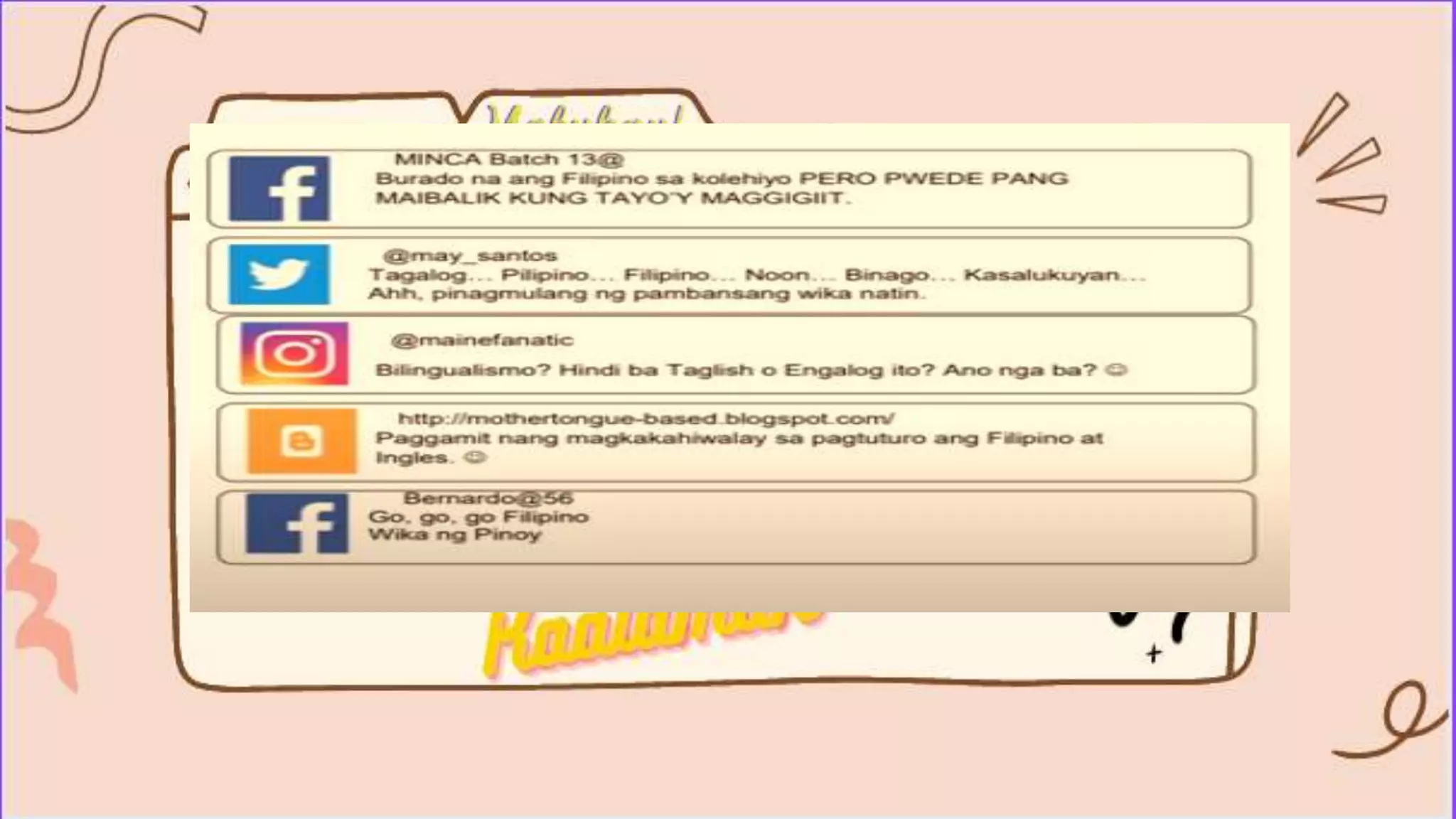 Gamit ng mga kaalaman sa Modernong Teknolohiya sa pag-unawa sa mga ...