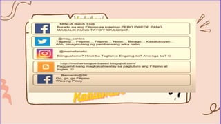 Gamit ng mga kaalaman sa Modernong Teknolohiya sa pag-unawa sa mga Konseptong Pangwika | PPTX