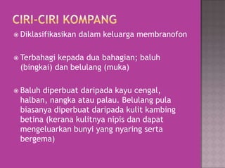 B5D1E9 : Muzik Rakyat Malaysia : Kompang | PPTX