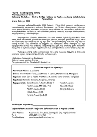 KomPan_Q2_module-7_Final.pdf, Aurelia G.Merecido | PDF