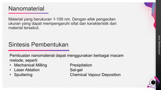 Komparasi jurnal nanomaterial | PPTX