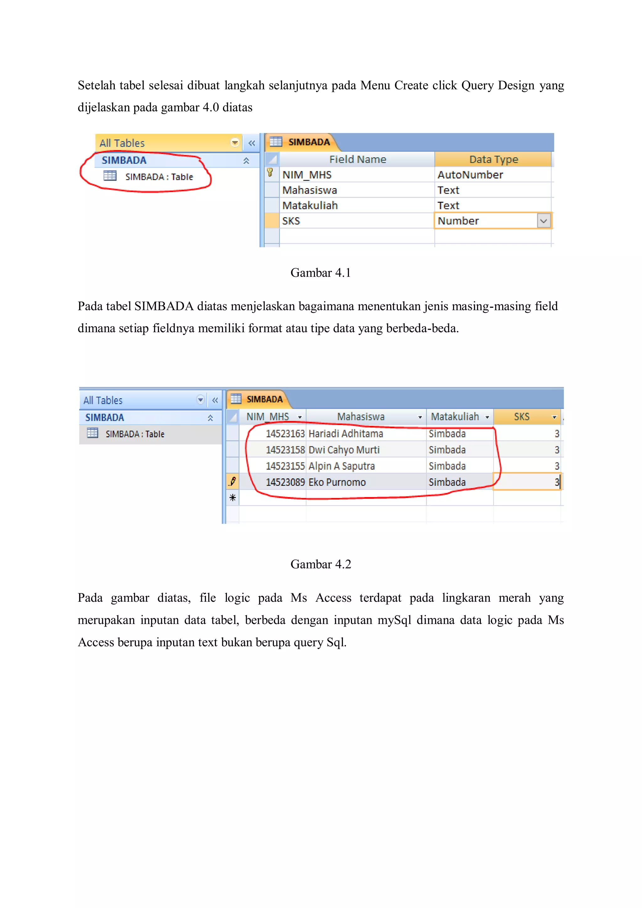 Komparasi penggunaan physic file dan logical file pada MS Access dan MySQL | PDF