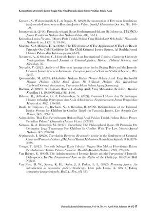 Kompatibilitas Restorative Justice dengan Nilai-Nilai Pancasila dalam Sistem Peradilan Pidana ...