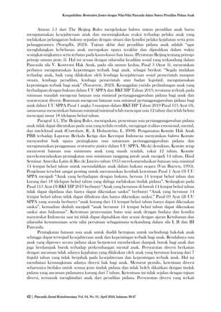 Kompatibilitas Restorative Justice dengan Nilai-Nilai Pancasila dalam Sistem Peradilan Pidana ...