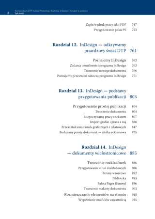 Kompendium DTP. Adobe Photoshop, Illustrator, InDesign i Acrobat w praktyce | PDF