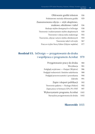 Kompendium DTP. Adobe Photoshop, Illustrator, InDesign i Acrobat w praktyce | PDF