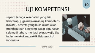 kompentesi fisioterapi pengantar fisioterapi | PPTX