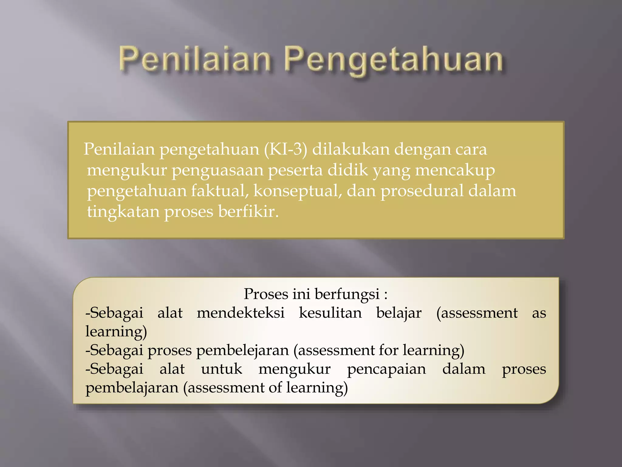 Kompetensi dan teknik penilaian | PPTX