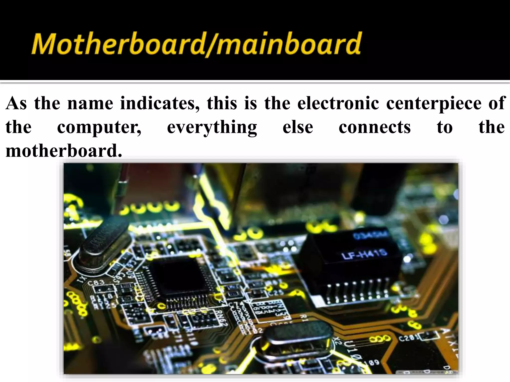 components of computer | PPTX