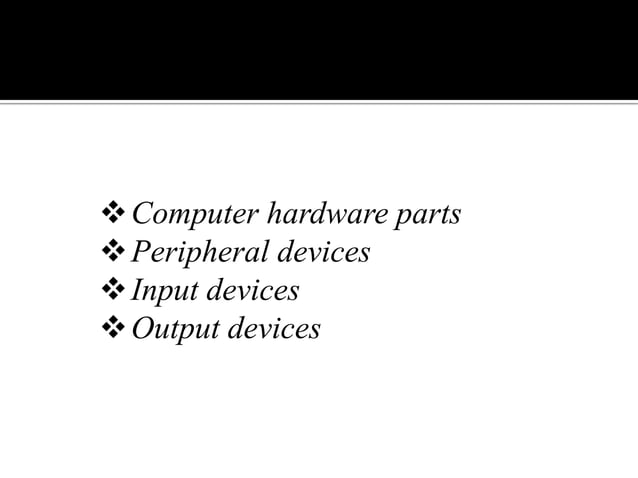 components of computer | PPT