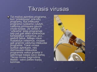 Kompiuteriniai Virusai | PPT