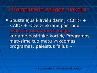 Kompiuterio programinė įranga | PPT