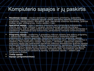 Kompiuterio programinė įranga | PPT