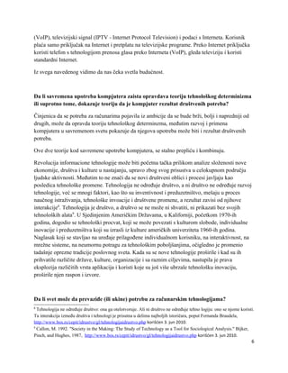 Kompjuteri i tehnoloski determinizam | DOC