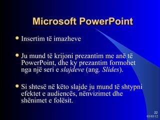 Kompjuterika multimediale 1 | PPT