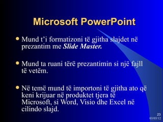 Kompjuterika multimediale 1 | PPT